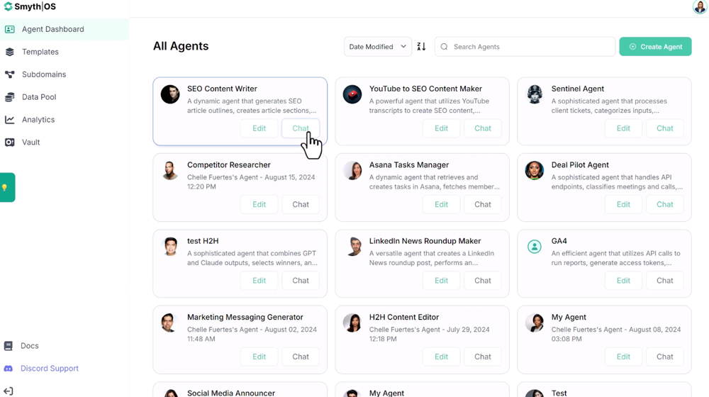 AI for All: SmythOS Chat with Agent Feature