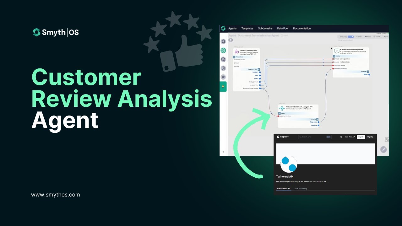 SmythOS - How to Automate Customer Review Analysis